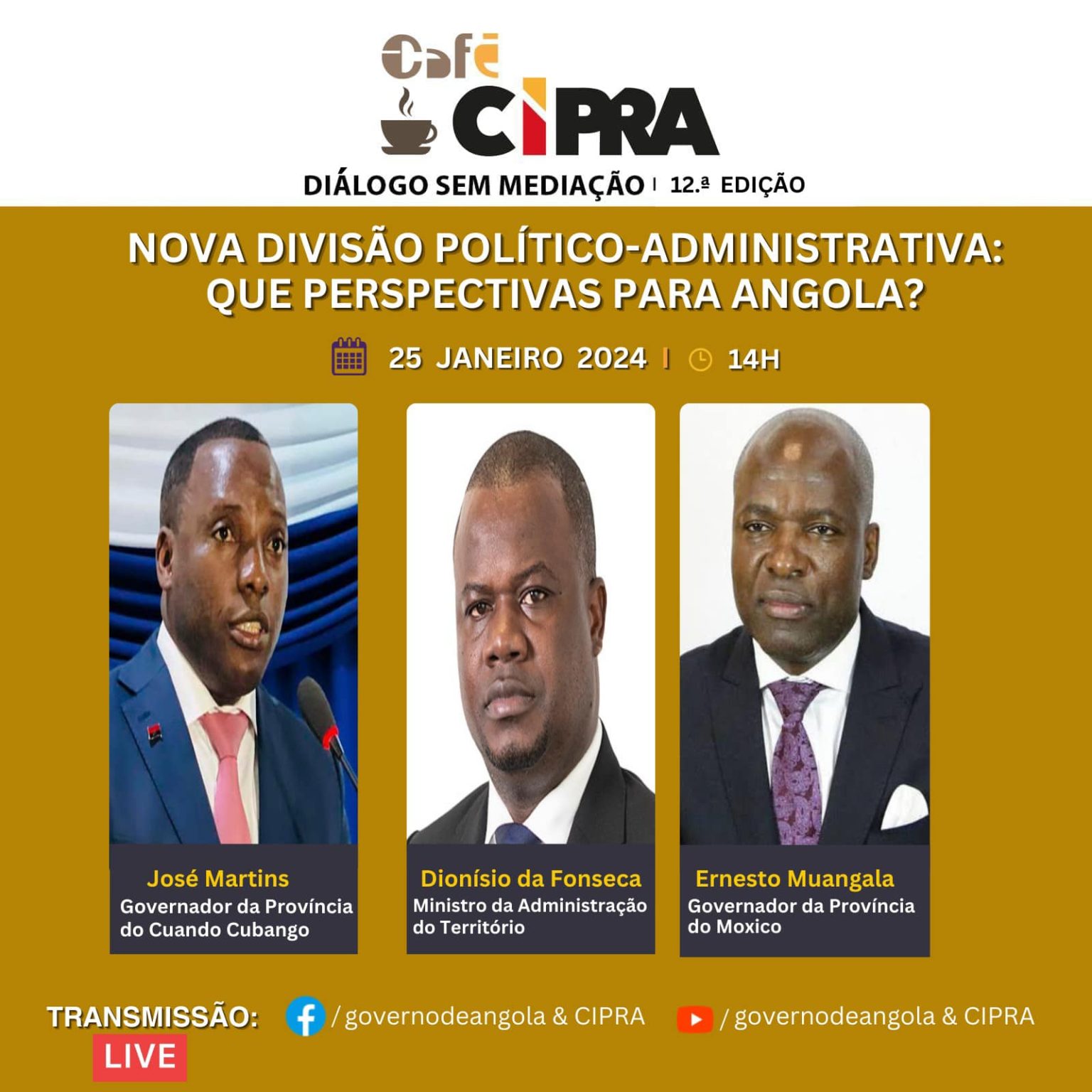 CaféCIPRA: Executivo esclarece hoje nova Divisão Político-Administrativa - Correio da Kianda ...